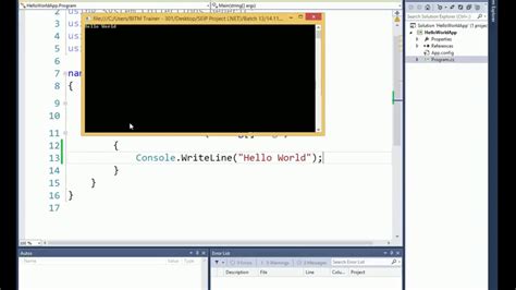 Hello World In C 01 Csharp Basic For Begineer In Bangla Youtube