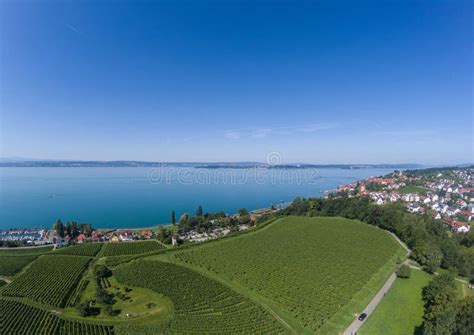 Aerial Picture Of The Landscape Of The Lake Constance Or Bodensee In