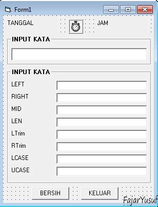 Buat Tampilan Form Seperti Dibawah Ini