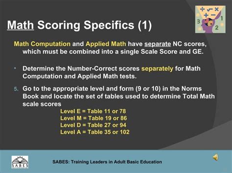 Administering And Scoring Tabe 9 10 Ppt
