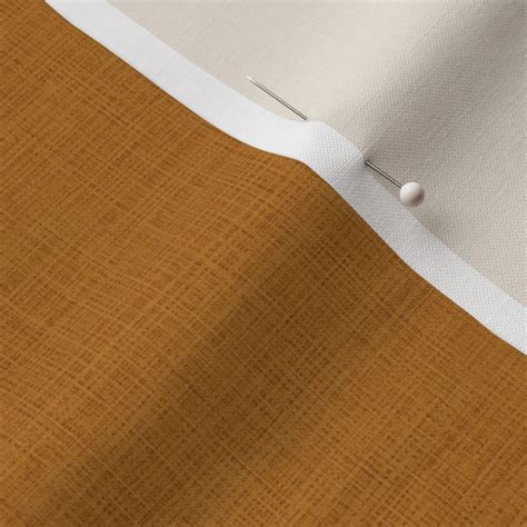 Linen Look Rust Orange Fabric Spoonflower