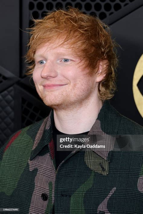Ed Sheeran Attends The 66th Grammy Awards At Arena On