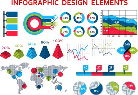 Infographics Elements Statistics Chart Option Vector Image