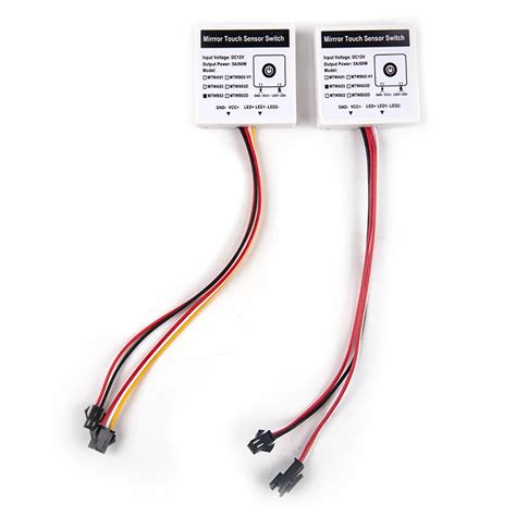 욕실 화장대 거울 Led 조명 터치 스위치 거울 디밍 센서 12v 5a 전기 장비 및 소모품