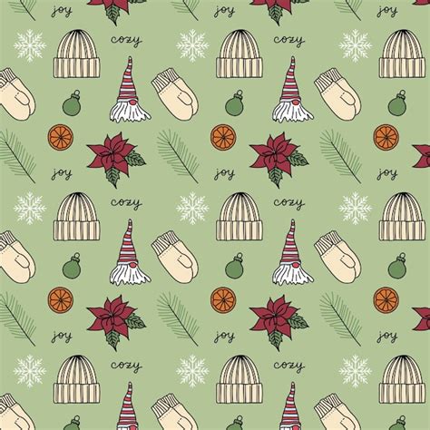 Waiting For The Holiday Pattern Premium Vector