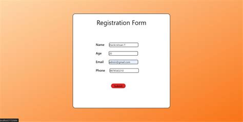 Just Tried Data Into Table From Form By Using React Js With Tegfly