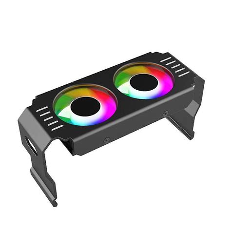 Computer Ram Memory Module Cooler Pc Ddr4 Ddr5 Overlock Dual Argb Sync Pwm Fans Aluminium Rgb