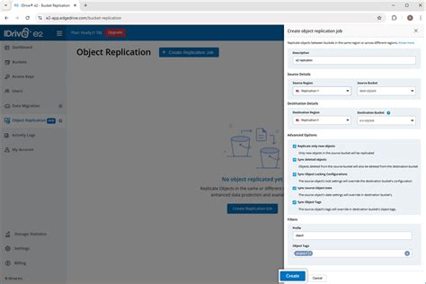 Idrive® E2 Cloud Object Replication Data Redundancy