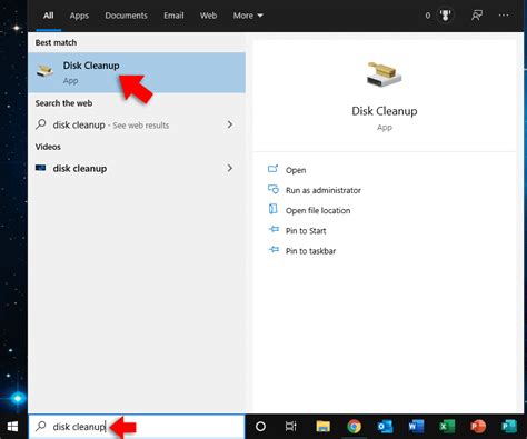Windows 10 Disk Cleanup