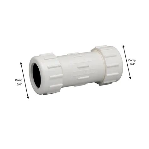 3 4 Pvc Compression Coupling Amcol Hardware