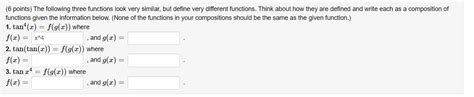Solved 6 Points The Following Three Functions Look Very