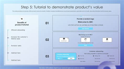 Client Acquisition Journey Plan Step 5 Tutorial To Demonstrate Products Value Elements Pdf