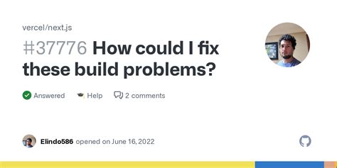How Could I Fix These Build Problems Vercel Next Js Discussion GitHub