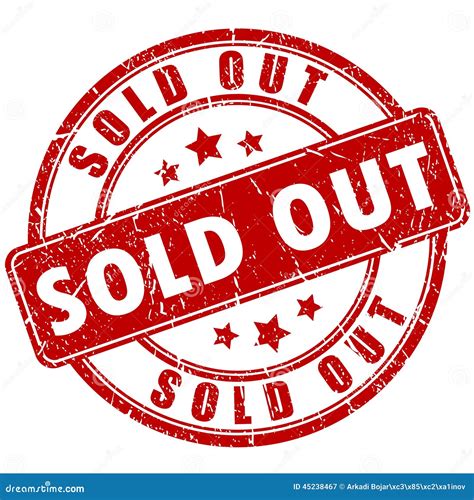Sold Out Vector Stamp Stock Vector Illustration Of Symbol 45238467
