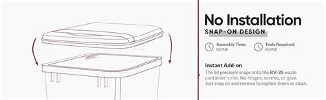 Amazon Com Rev A Shelf 35 Qt Under Sink Garbage Can Lid For Base Kitchen And Bathroom Cabinet