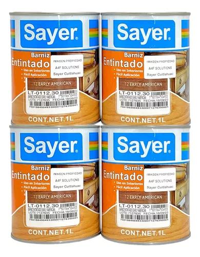 Laca Entintada Para Madera Sayer 11 Colores 4 Piezas Envío Gratis