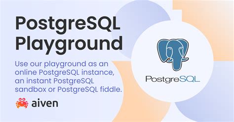 free postgresql online postgresql playground postgresql sandbox