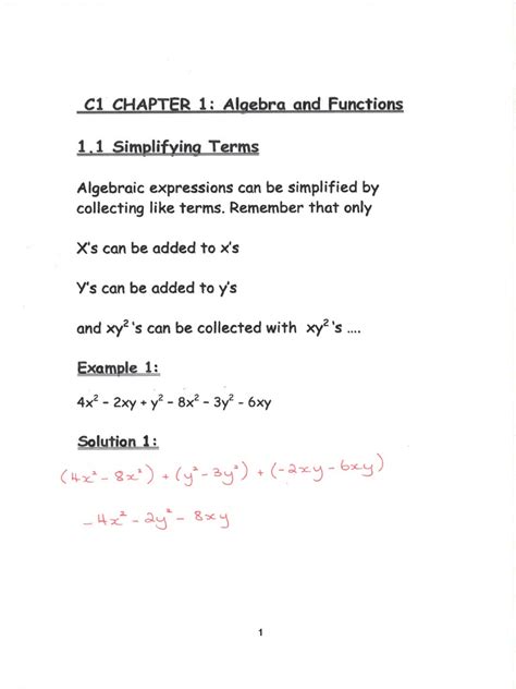 C1 Chapter 1 Answers Pdf
