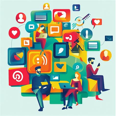 People Testing Social Media Premium Ai Generated Image