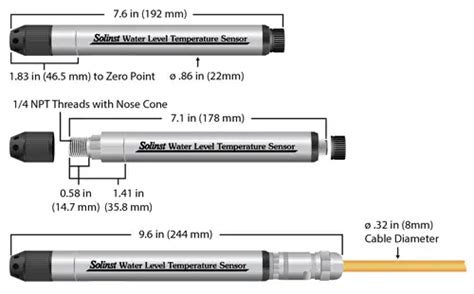 Water Level Temperature Sensor Specifications