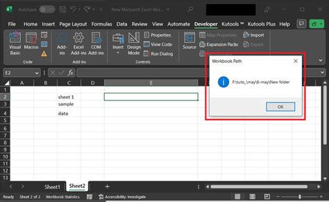 Get Active Workbook Location Path In Excel
