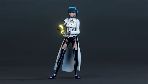 Anime Girl Rigged 3d Model Turbosquid 2127315