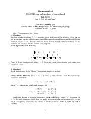 HW Pdf Homework CS Design And Analysis Of Algorithms I Fall Sec A Prof Yi Jen