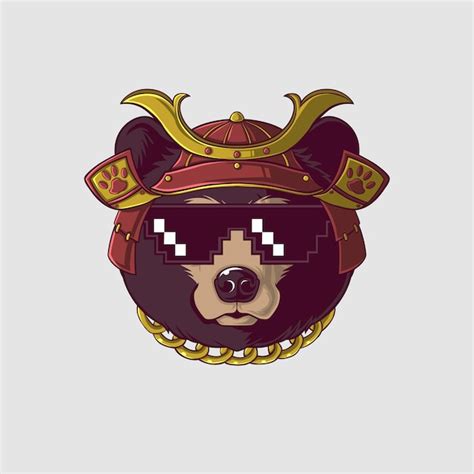 Premium Vector Honey Bear Illustration In A Cute Style