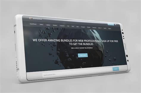 스마트 폰 모형 프리미엄 Psd 파일