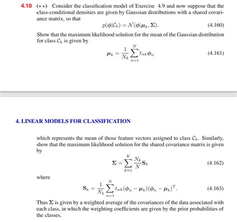 410 Consider The Classification Model Of
