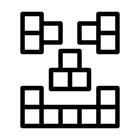 Blocks Icon Design 21594837 Vector Art At Vecteezy