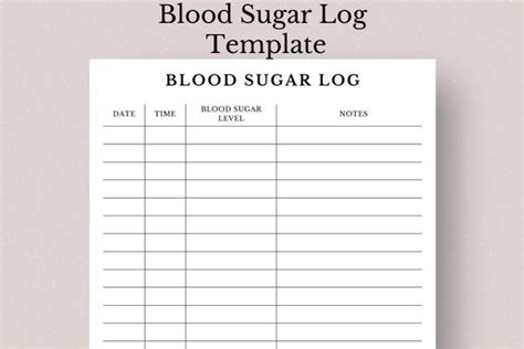 Diabetic Chart Template