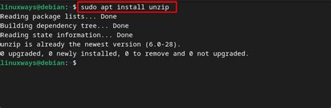 How To Unzip Files In Debian LinuxWays