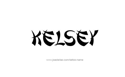 Kelsey Name Tattoo Designs