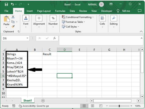 excel 如何从字符串中删除某些特殊字符 极客笔记