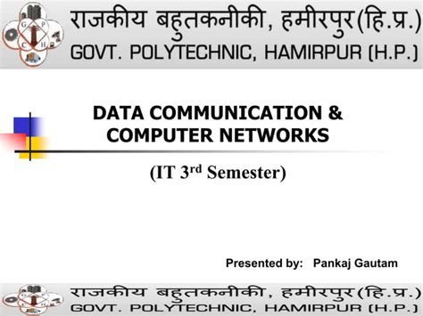 Introduction To Data Communication Ppt Computer Networking Computing