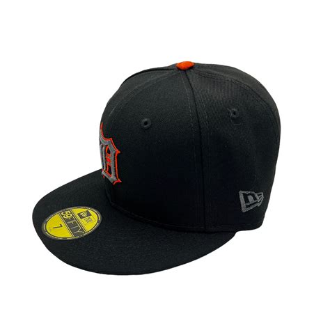 New Era Detroit Tigers Black Metallic Side Patch 59fifty Fitted Hat