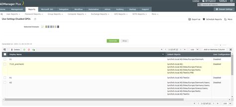 Windows Group Policy Reports Active Directory GPO Reporting Tool ADManager Plus