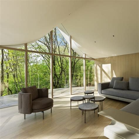 Angled Concrete Panels Screen Block Wall House By Nendo