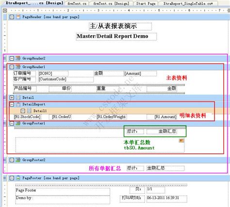二．报表设计 Report Designerdevexpress主从表cs快速开发框架标准版v23软件手册cs框架网