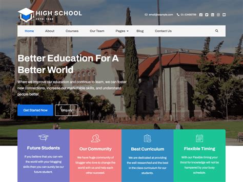 High School Wordpress Theme