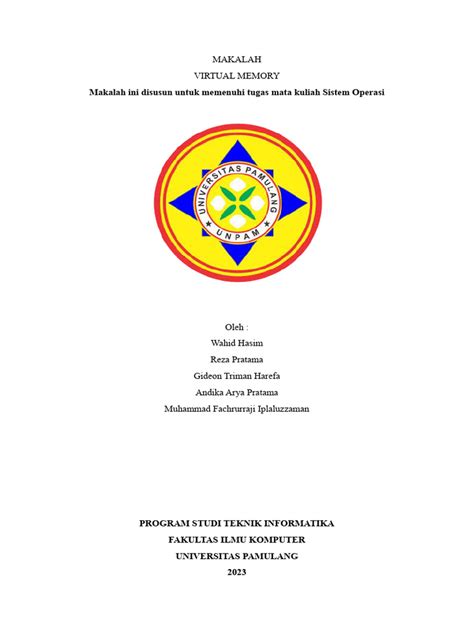 makalah sistem operasi virtual memory pdf