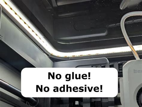 Bambu Lab X1c P1s Led Light Frame And Glass Riser V2 Free 3d Print Model Makerworld