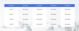 Table HTML Templates Nicepage