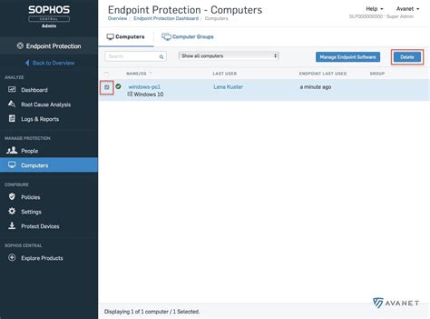 Uninstall Sophos Central Endpoint Windows