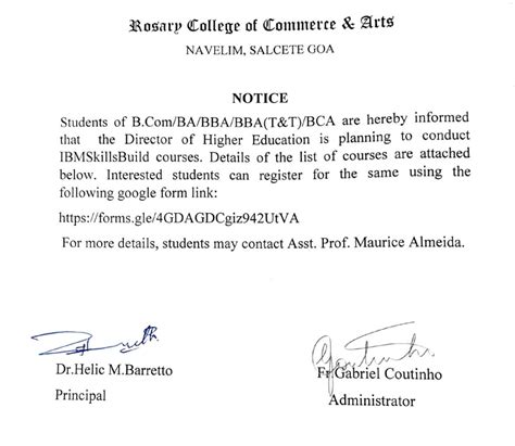 Ibm Skill Build Courses Rosary College Of Commerce And Arts