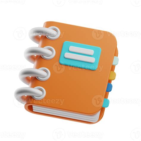 Education Object Notebook Illustration 3d 16717252 Png