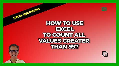 How To Use A Formula To Count Values Greater Than 65 Youtube