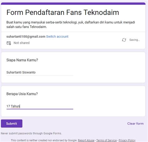 Tutorial Lengkap Cara Membuat Google Form Yuk Simak Teknodaim