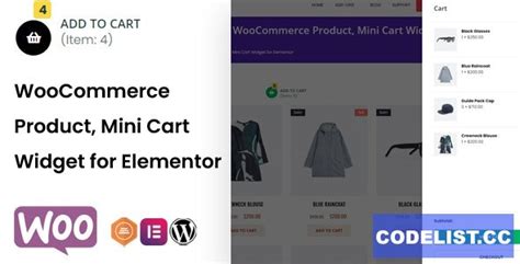 Woocommerce Mini Cart Widget For Elementor V1 0 0 Premium Scripts Plugins And Mobile